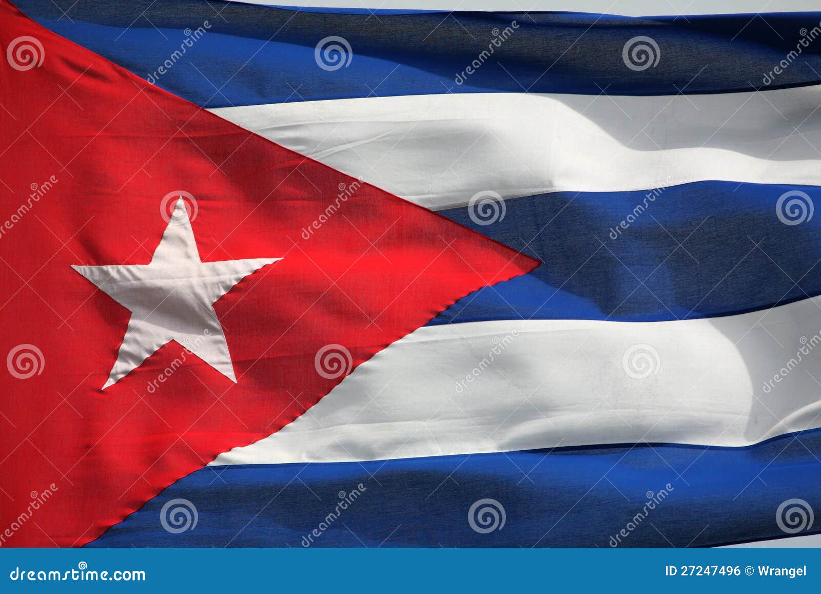 Cubaanse Vlag stock foto. Image of geweven, rood, buiten - 27247496