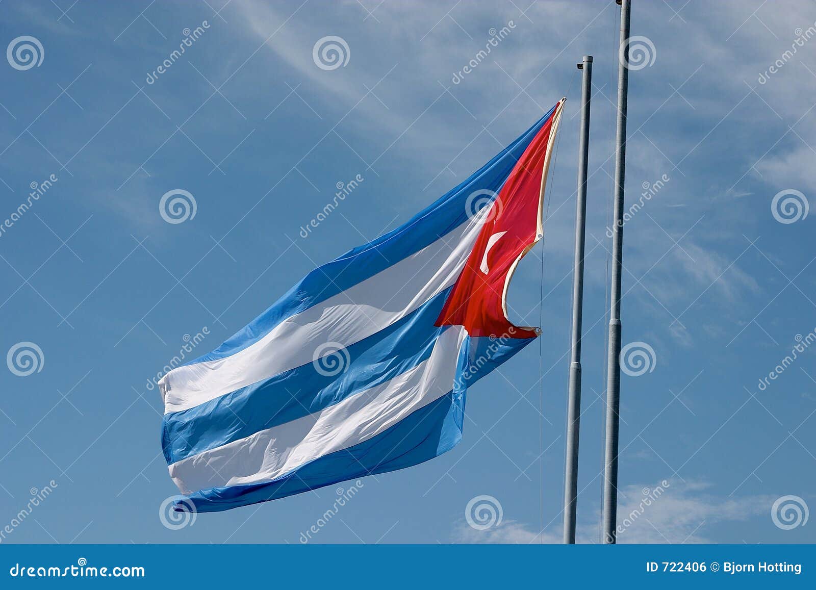 Cubaanse vlag stock foto. Image of globaal, vlaggen, rood - 722406