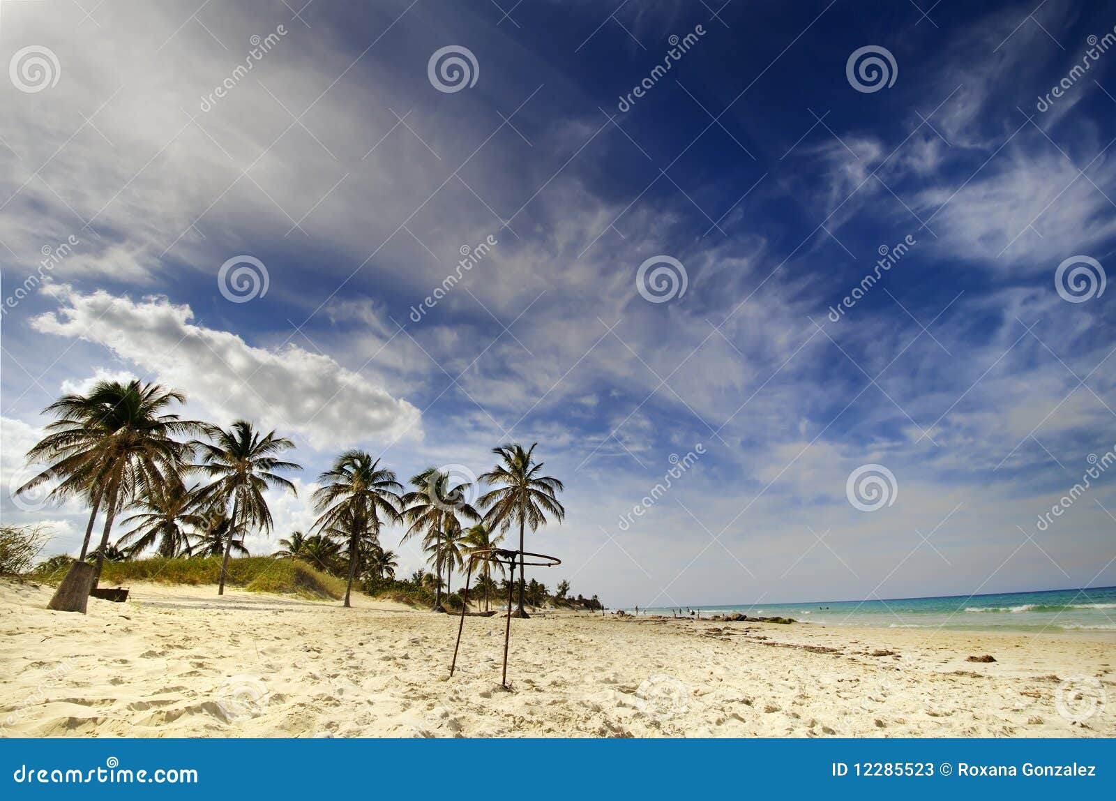 Cuban Beach - Santa Maria Del Mar Stock Image - Image of water, trees ...