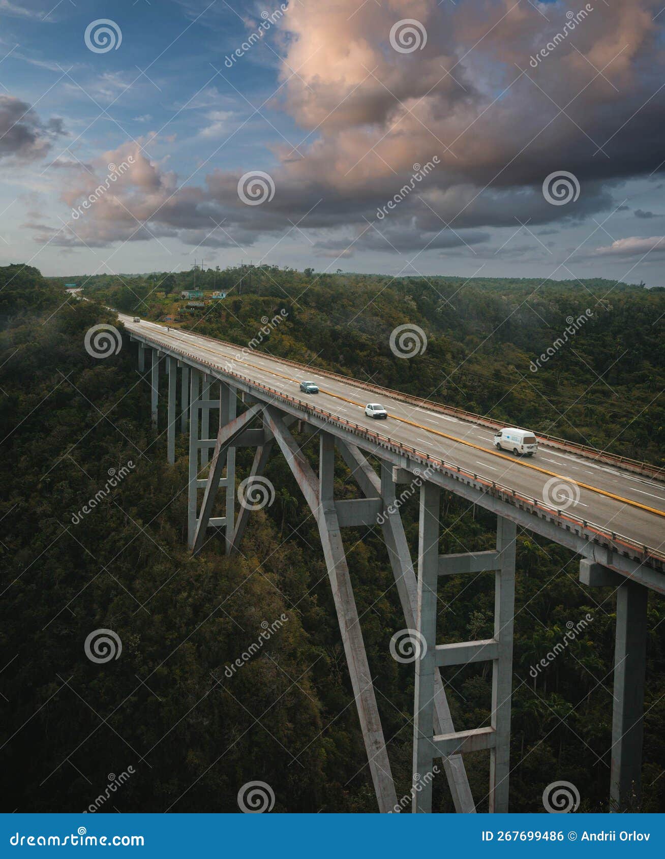 Cuban Bridge Connecting Two Settlements Stock Photo - Image of freeway ...