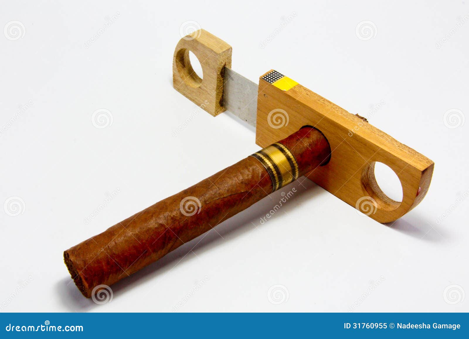 Cuban Cigar with the Cutter Stock Image - Image of cuban, lifestyle ...