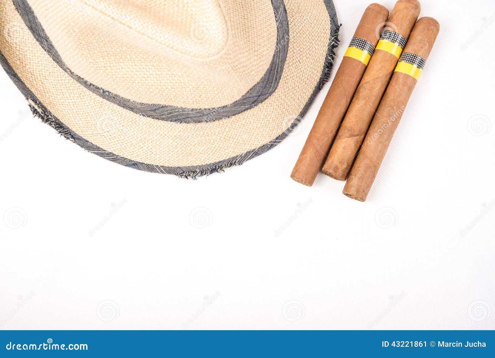 Cuban cigar and hat stock image. Image of tobacco, culture - 43221861