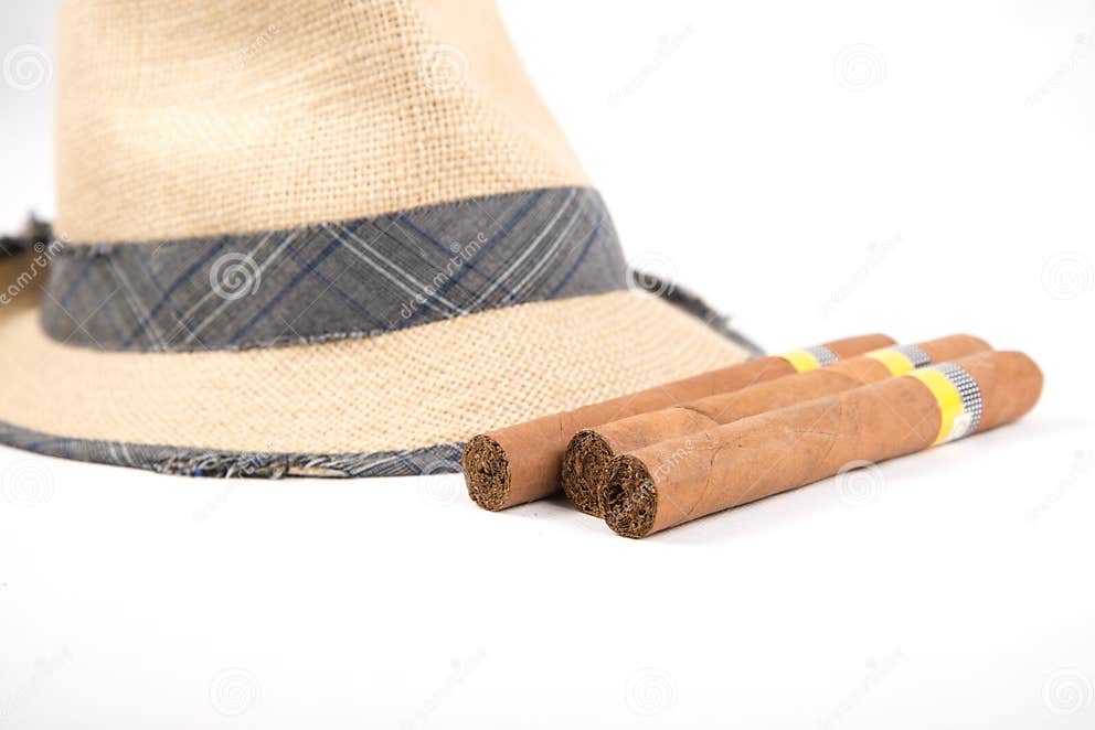 Cuban cigar and hat stock image. Image of communism, cuban - 43221461