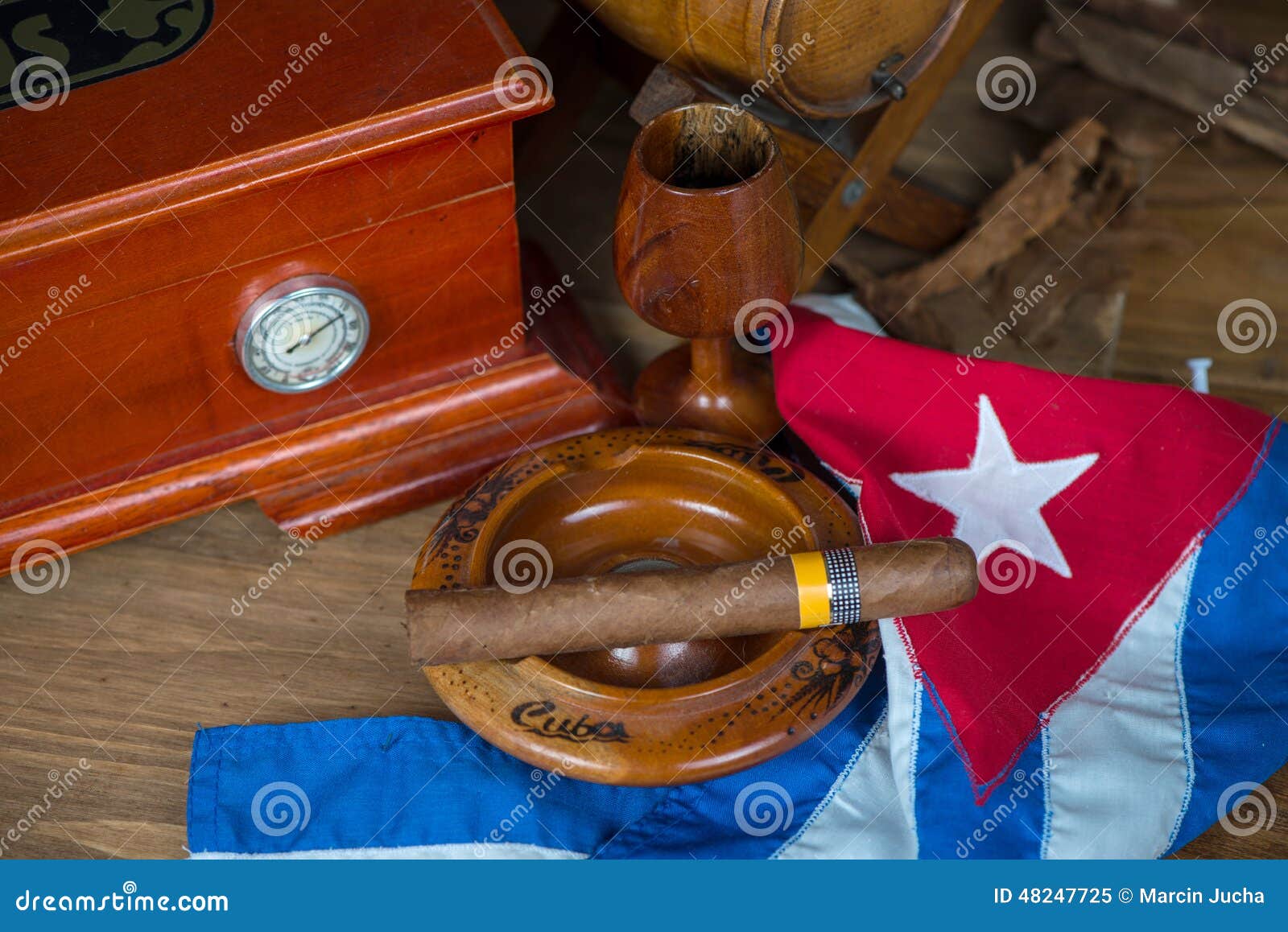 Cuban cigars related items stock image. Image of tobacco - 48247725