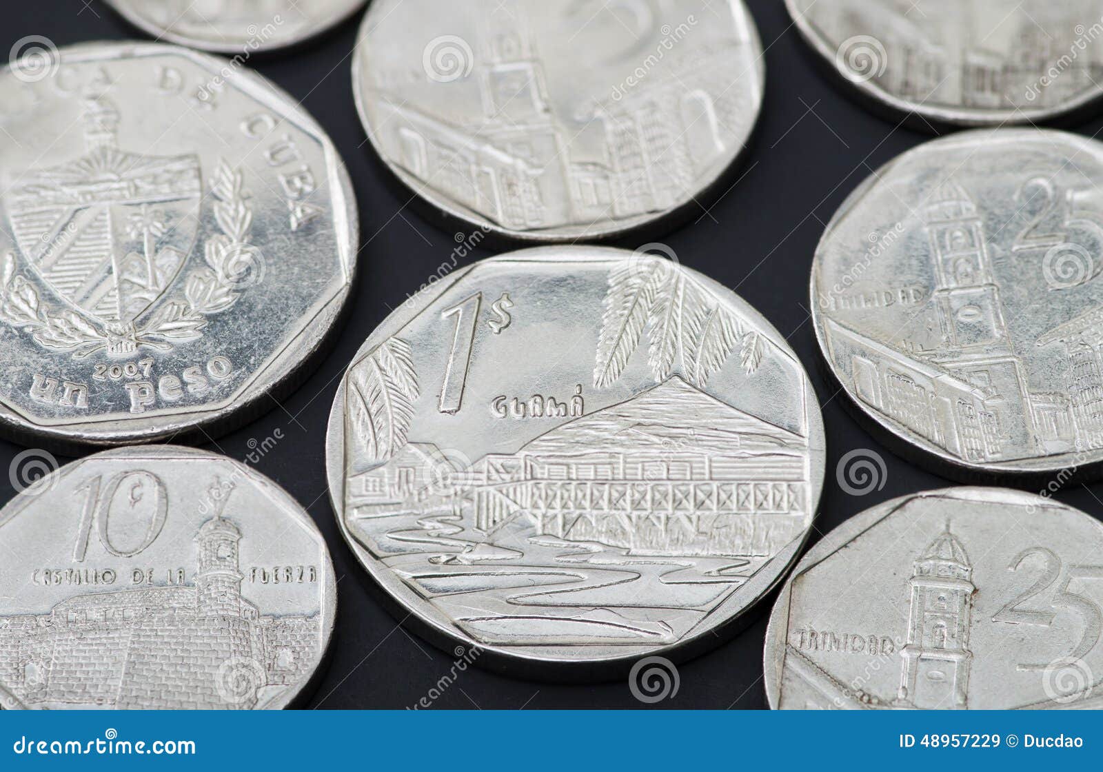 Cuban coins stock image. Image of finance, frame, chivirico - 48957229