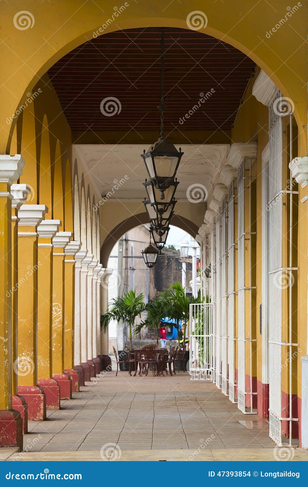 Cuban Colonial Architecture Stock Photo - Image of historic, column ...