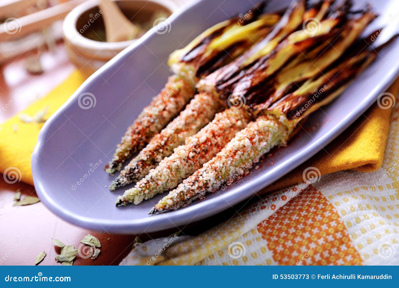 Cuban Corn Served As Spanish Tapas Stock Image - Image of dishes, ready ...