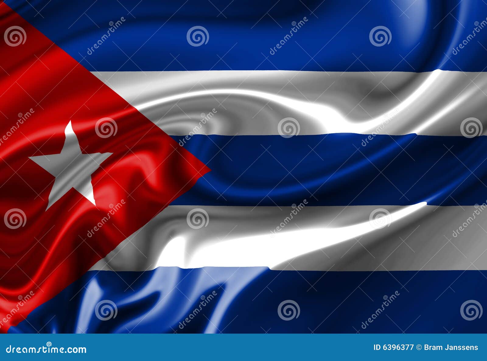 Cuban flag stock illustration. Illustration of cuba, patriot - 6396377