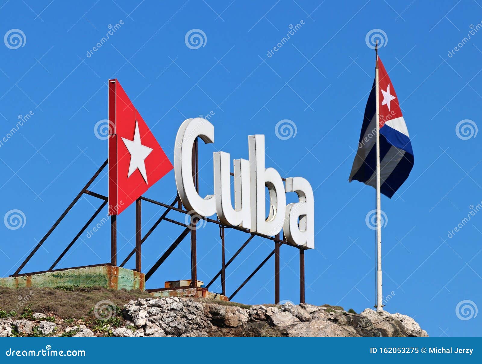 Havana, Cuba, Cuban Flag editorial image. Image of vacation - 162053275
