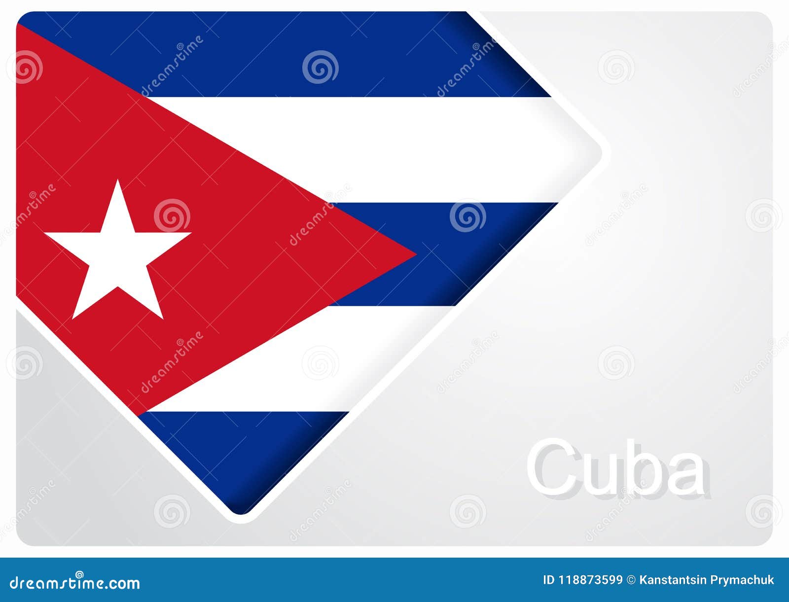 Cuban Flag Design Background. Vector Illustration. Stock Vector ...