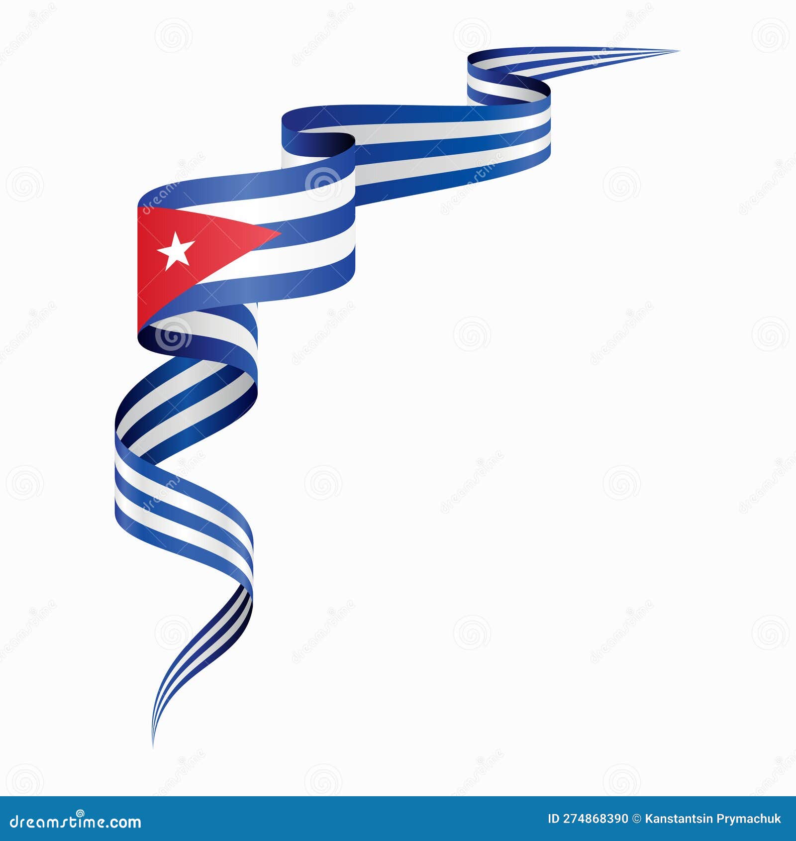 Cuban Flag Wavy Abstract Background. Vector Illustration. Stock Vector ...