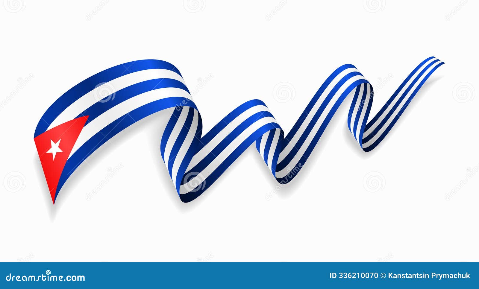 Cuban Flag Wavy Abstract Background. Vector Illustration. Stock ...