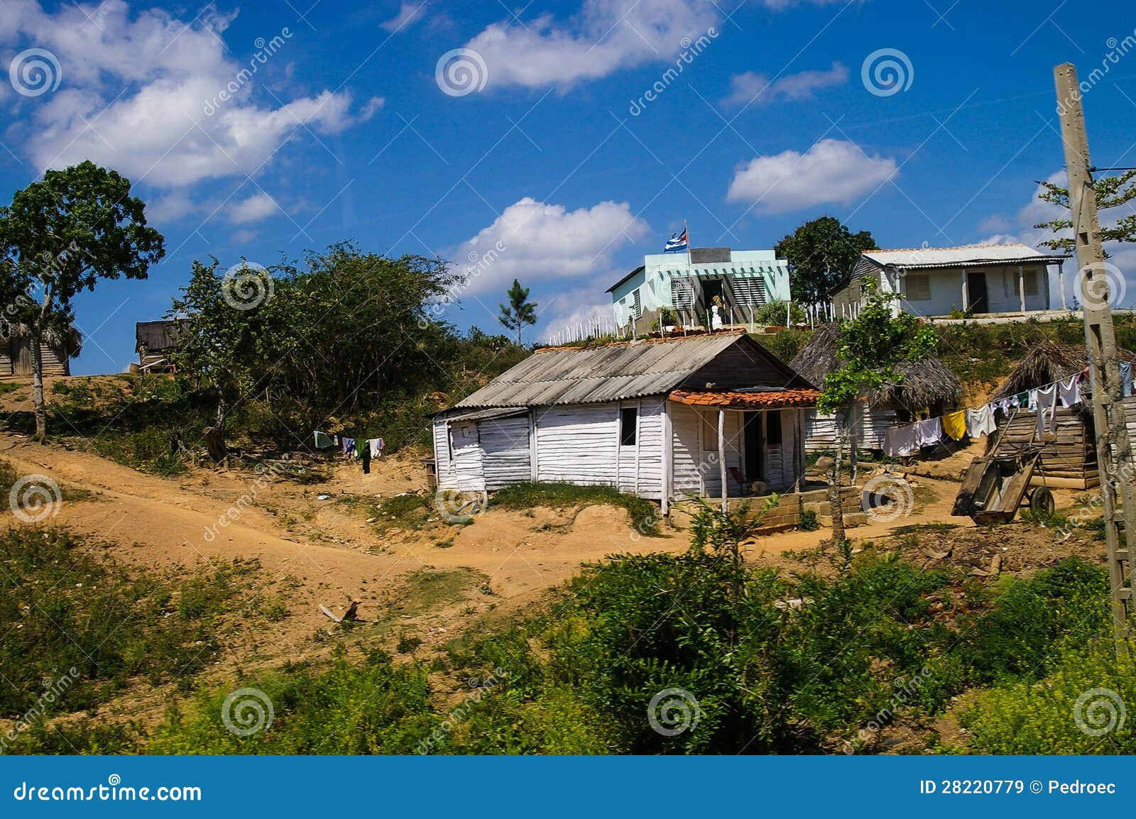 Cuban house stock image. Image of country, small, landscape - 28220779