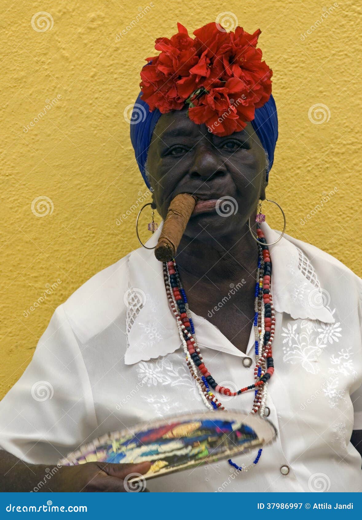 Cuban Lady with Cigar, Havana, Cuba Editorial Photography - Image of ...