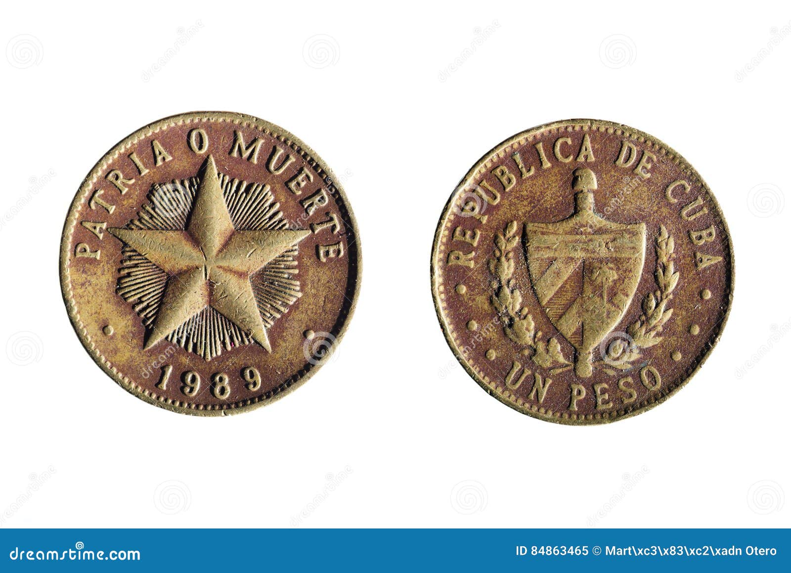 Cuban peso on white stock image. Image of centavo, currency - 84863465
