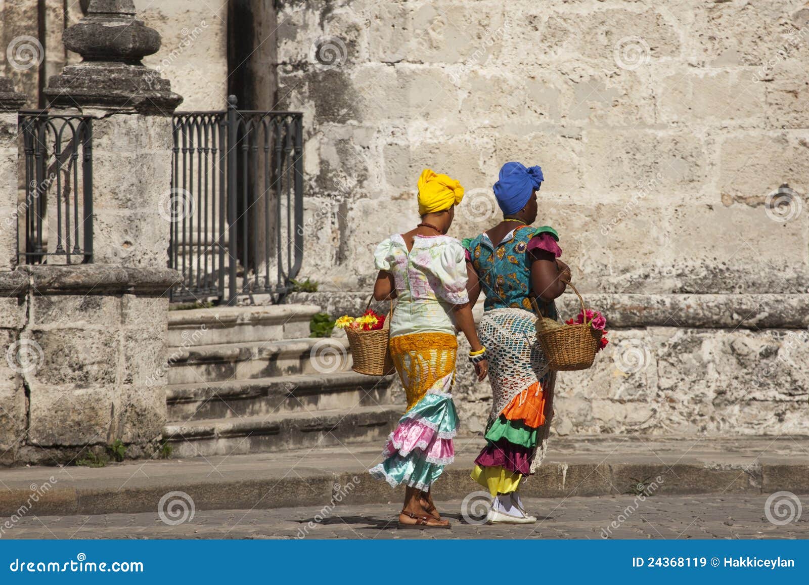 Cuban Women with Traditional Costums Editorial Stock Image - Image of ...