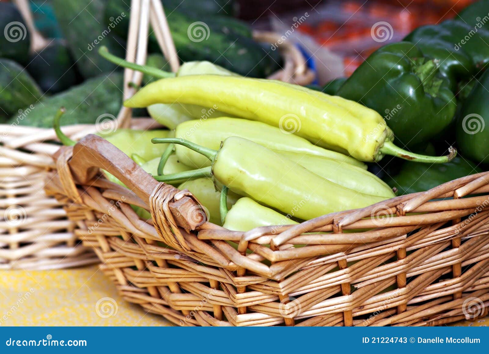 Cubanelle Peppers stock image. Image of healthy, market - 21224743
