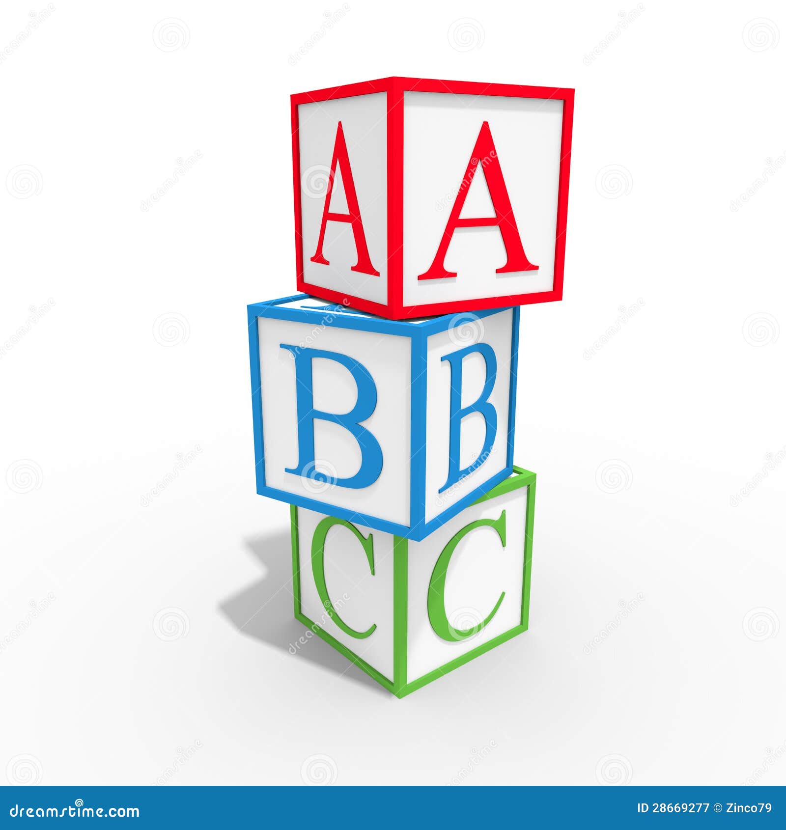 Cube ABC stock illustration. Illustration of play, alphabet - 28669277