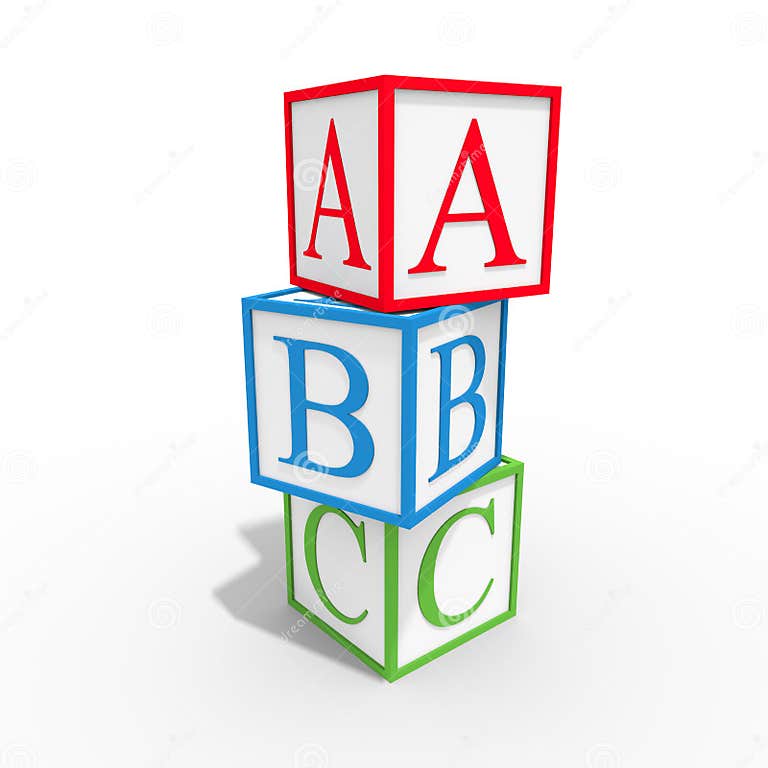 Cube ABC stock illustration. Illustration of play, alphabet - 28669277