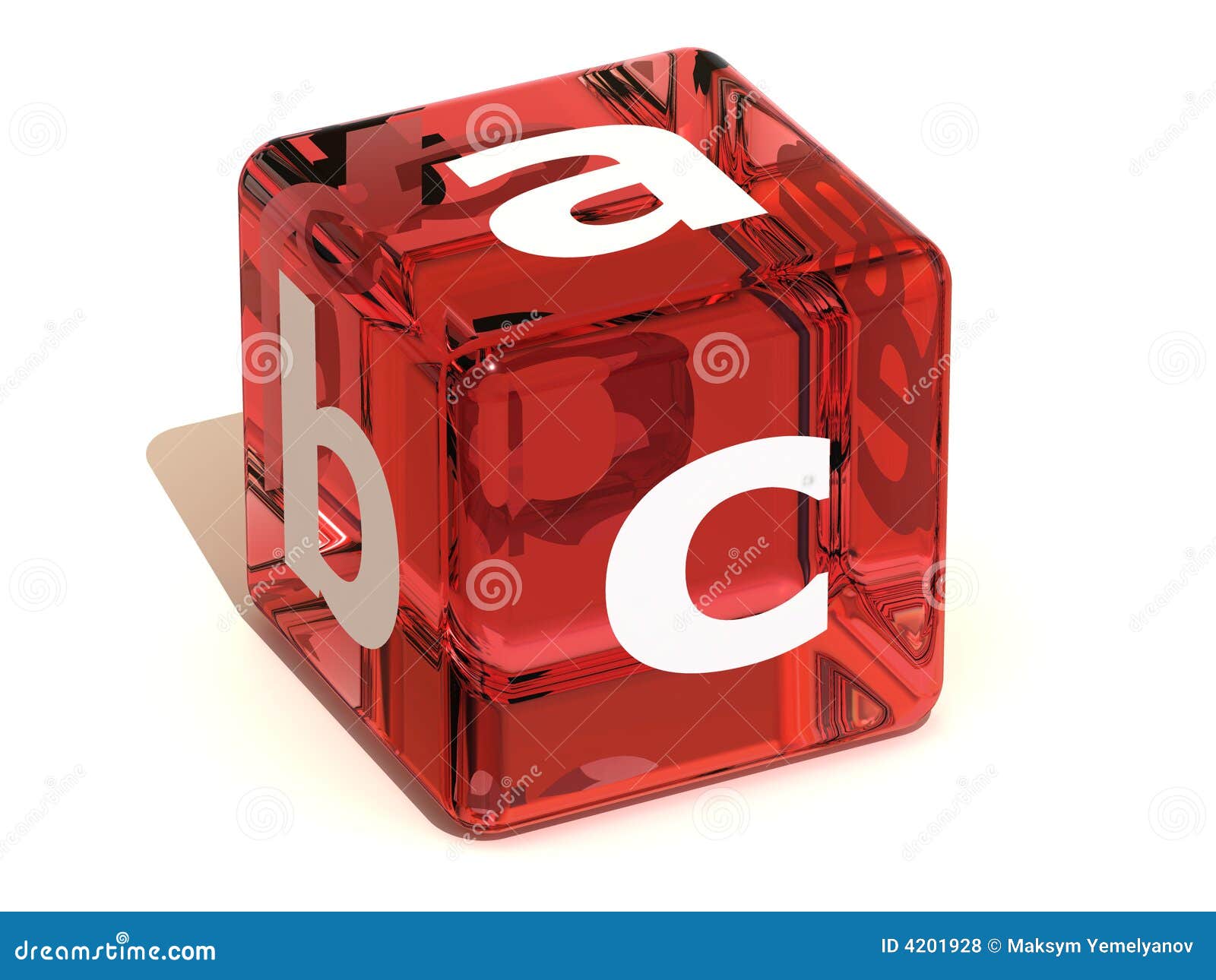 Cube with ABC. Alphabet stock illustration. Illustration of teacher ...