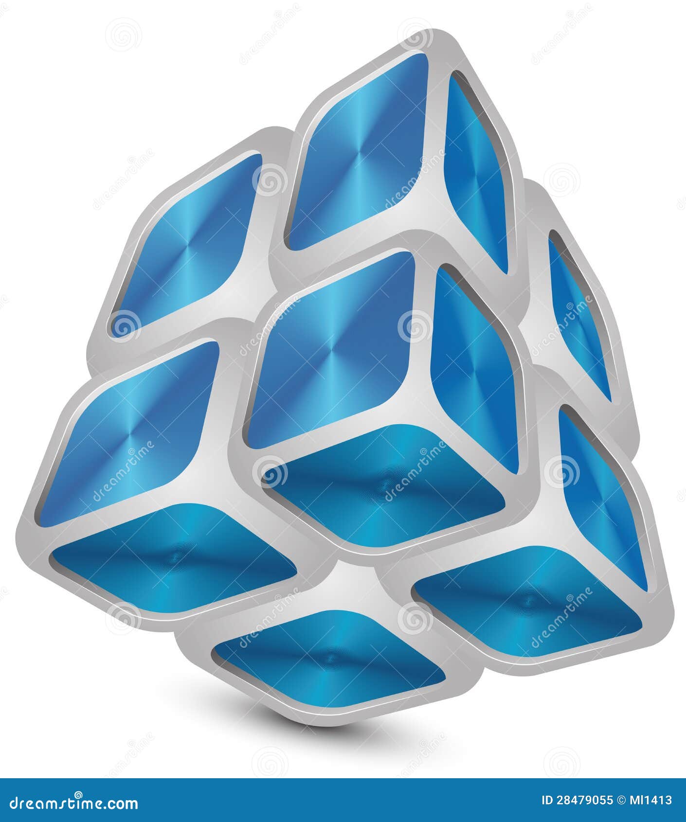 Cube Abstract Stock Vector Illustration Of Glossy Geometric 28479055