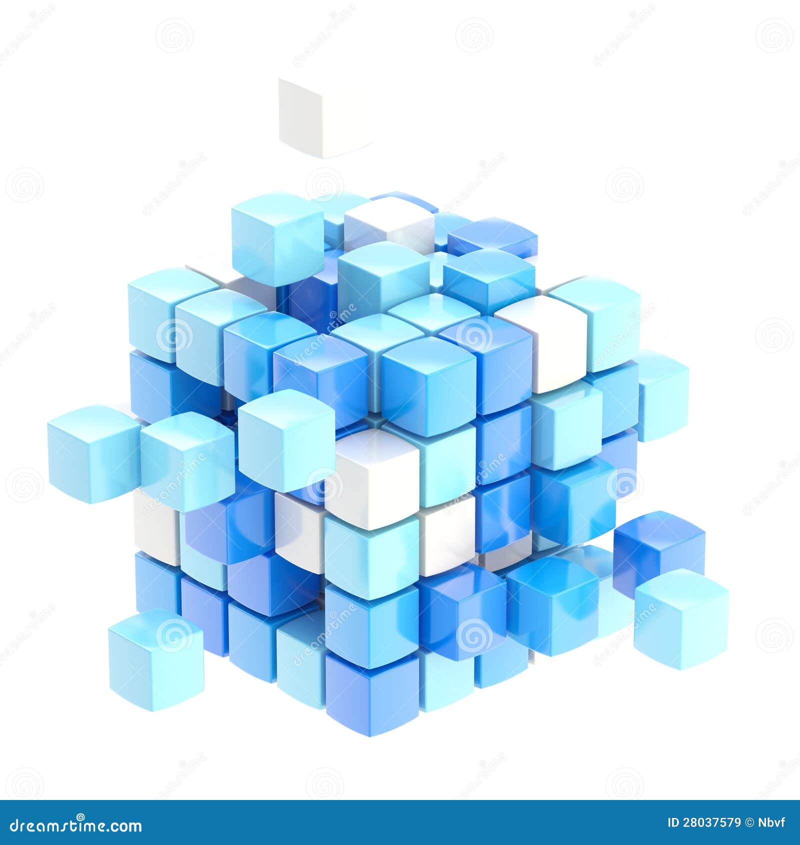 Cube Abstract Background Isolated Stock Illustration - Illustration of ...
