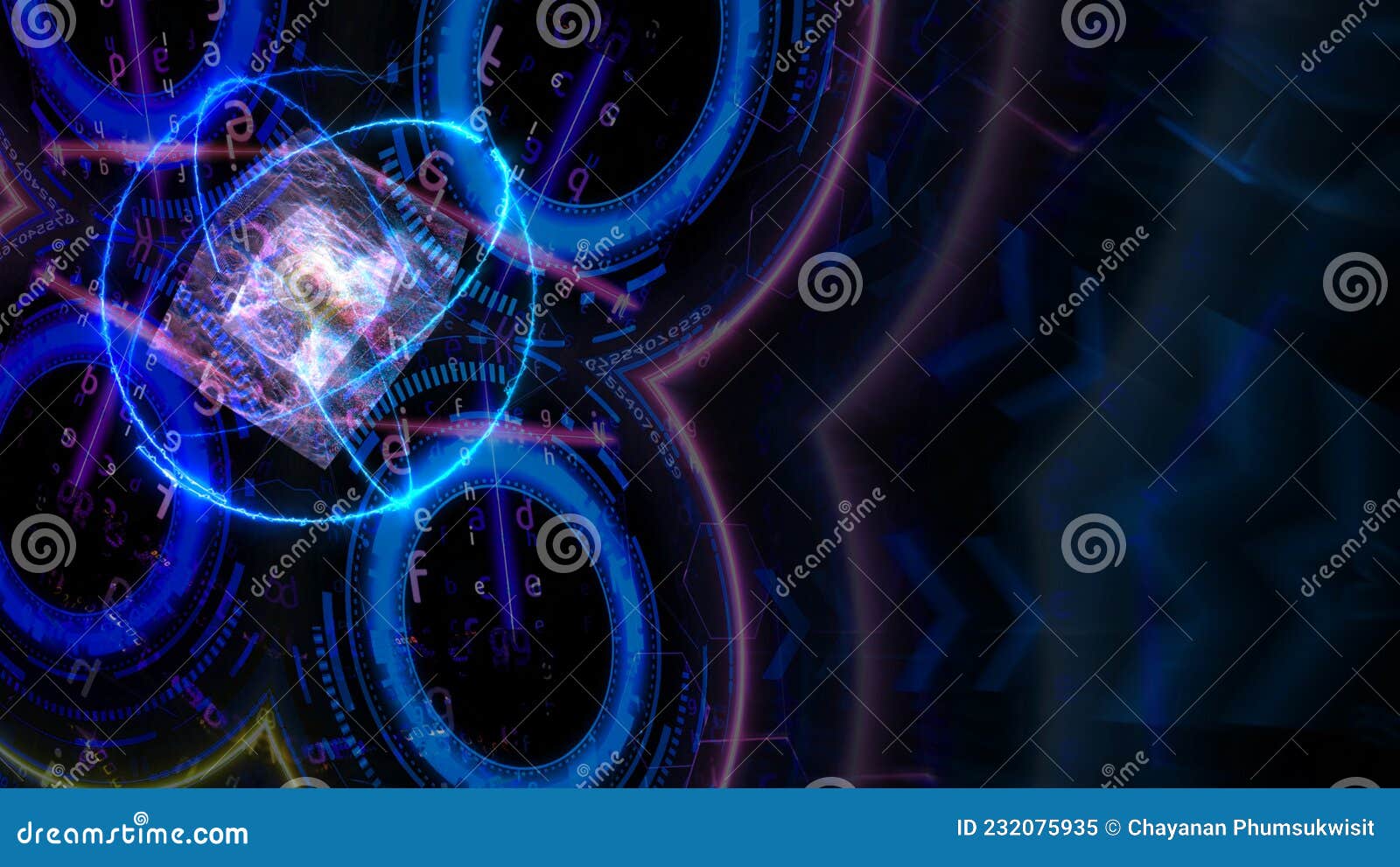 Cube Matrix Of Connected Spheres Royalty-Free Stock Image ...