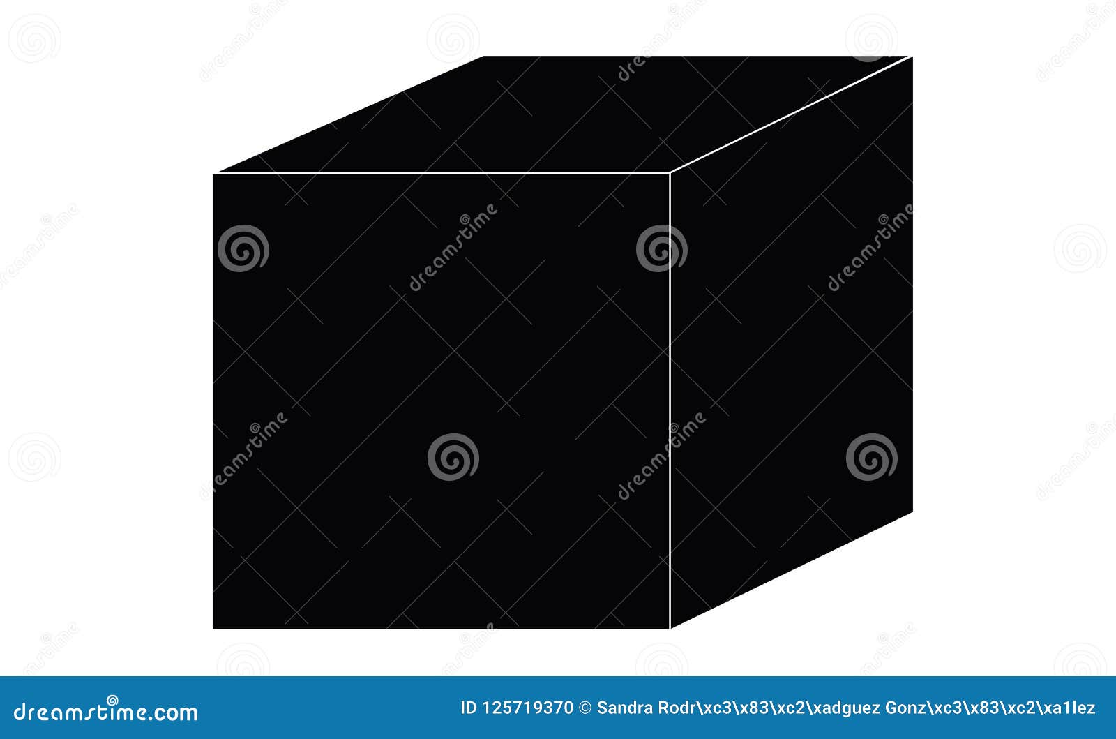 Cube. Basic Geometric 3d Shape Isolated. Stock Illustration ... Cube. Basic Geometric 3d Shape Isolated. Stock Illustration ...