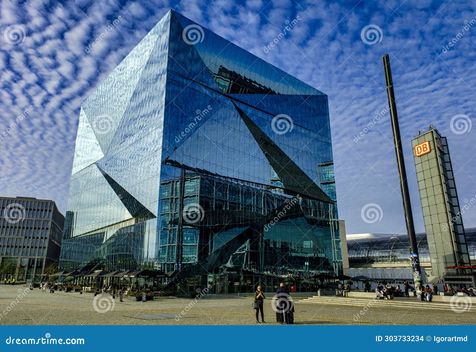 The Cube Berlin, a Smart Futuristic Office Building Editorial Stock ...