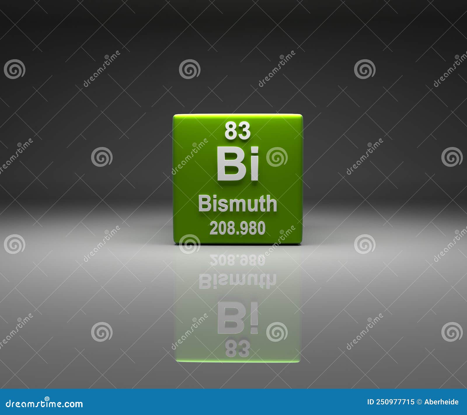 Cube With Bismuth Number 83 Periodic Table Stock Image | CartoonDealer ...
