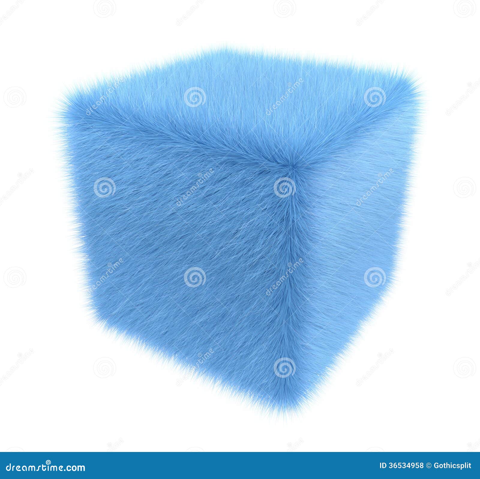 Cube bleu velu illustration stock. Illustration du objet - 36534958