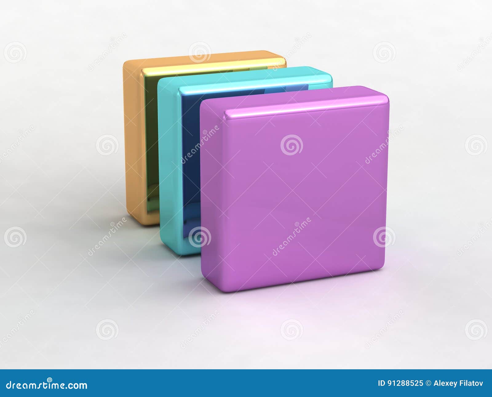 Cube block folder file stock illustration. Illustration of icon - 91288525