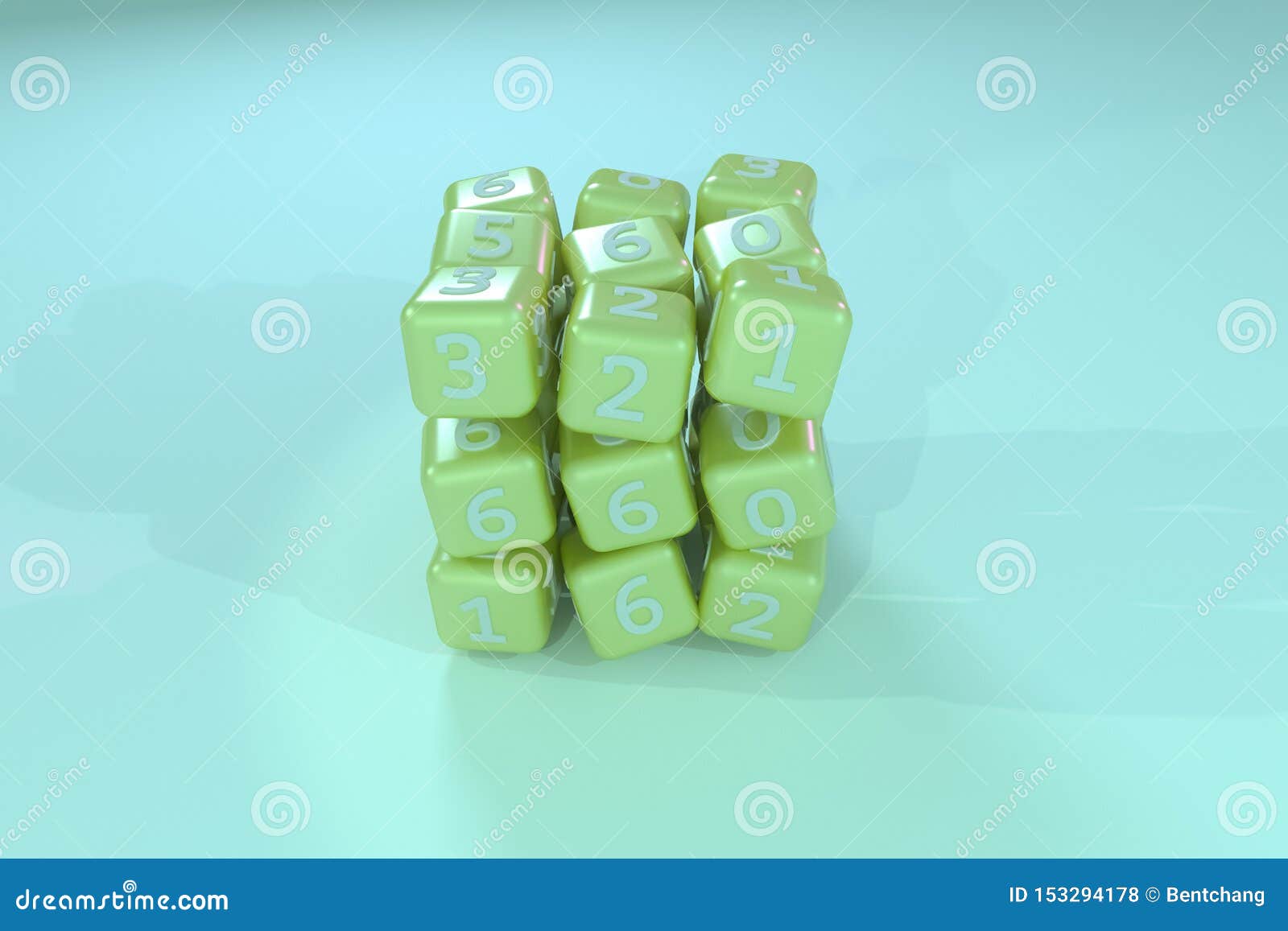 Decorative, Illustrations, Cube or Block Number Sign or Symbol, for ...