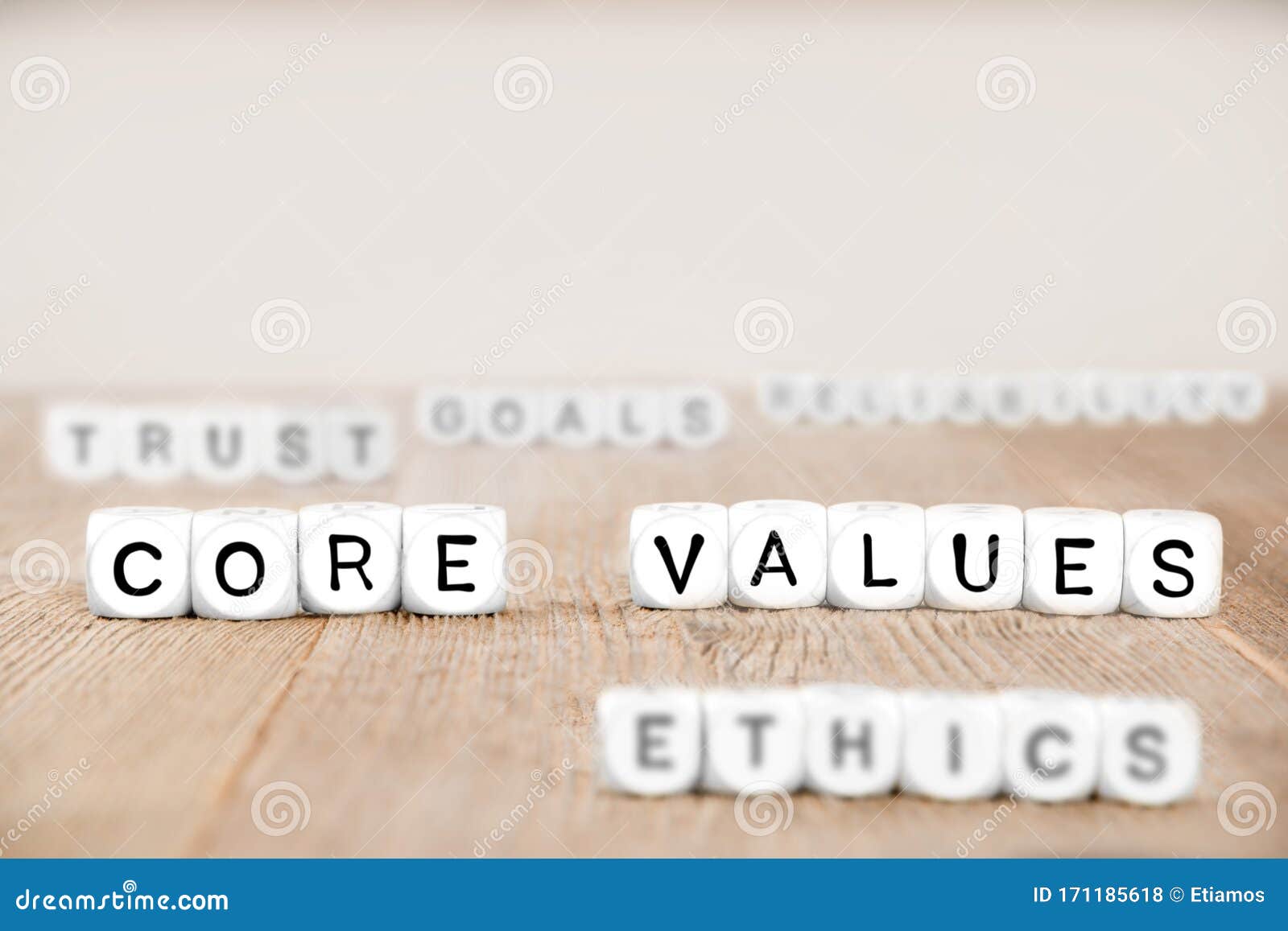 Reliability, Core Values, Trust, Innovation, Teamwork, Ethics Text On ...