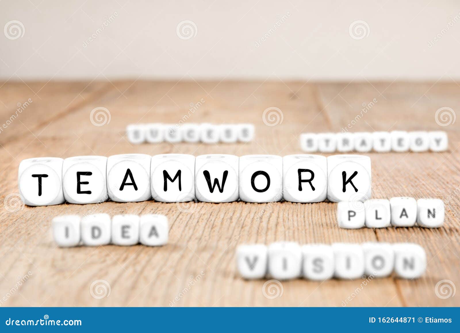 Cube Blocks with Teamwork Concept Stock Image - Image of cube, advice ...