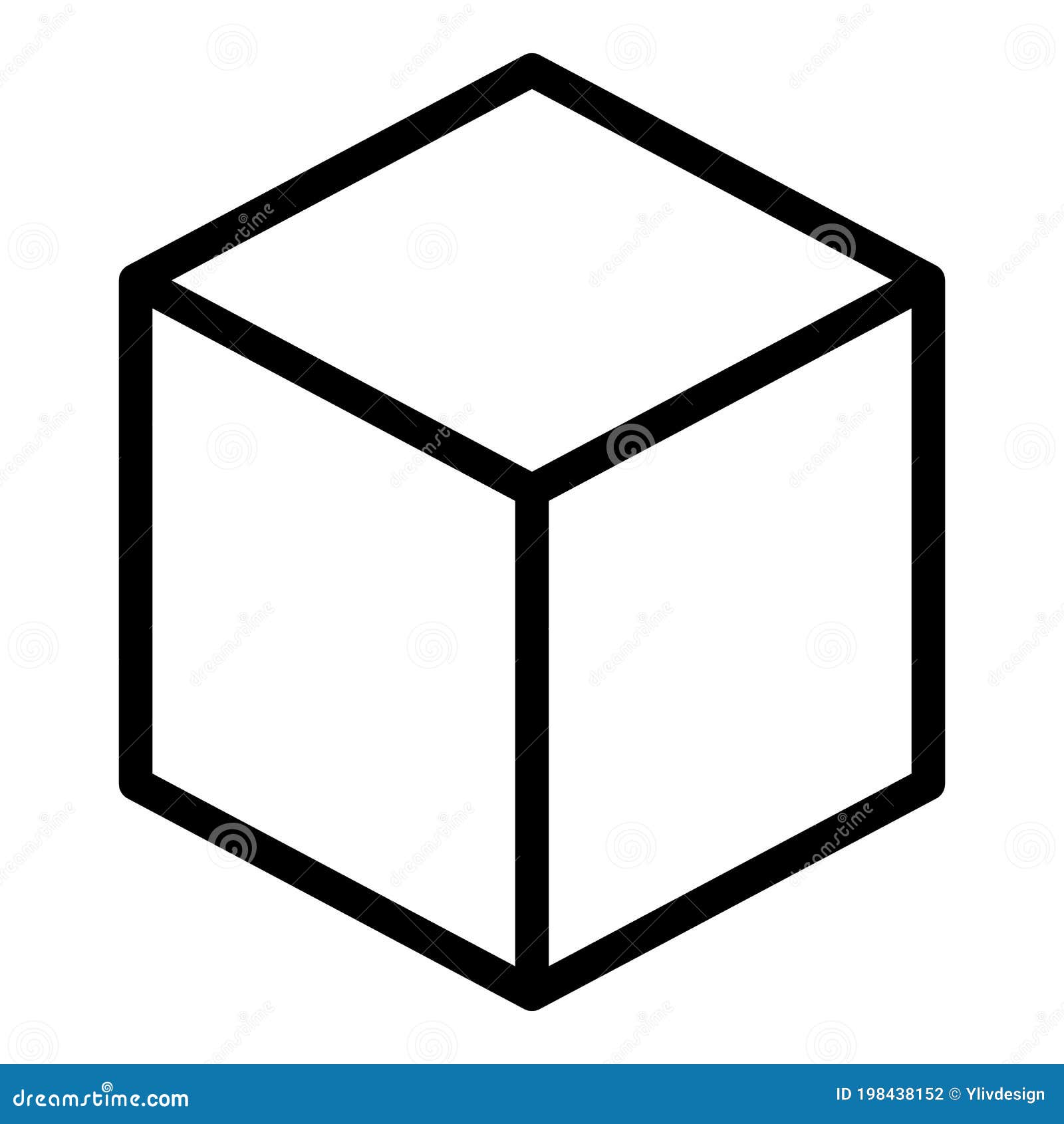 Cube Box Icon, Outline Style Stock Vector - Illustration of design ...