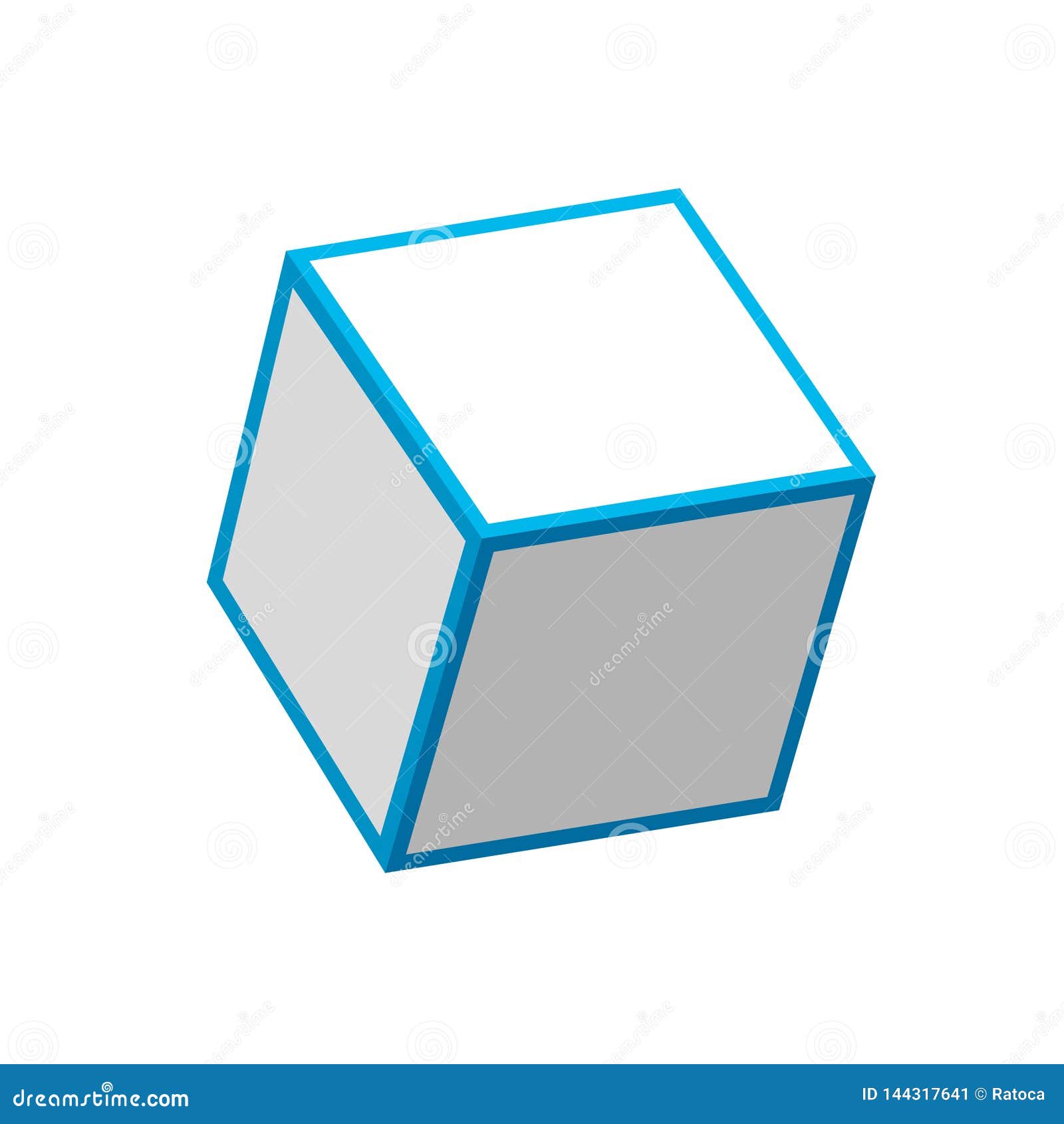 Cube box illustration stock vector. Illustration of design - 144317641