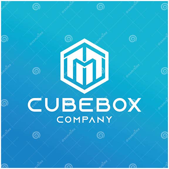 Cube Box Logo Design Vector Symbol Technology Emblem Stock Vector ...