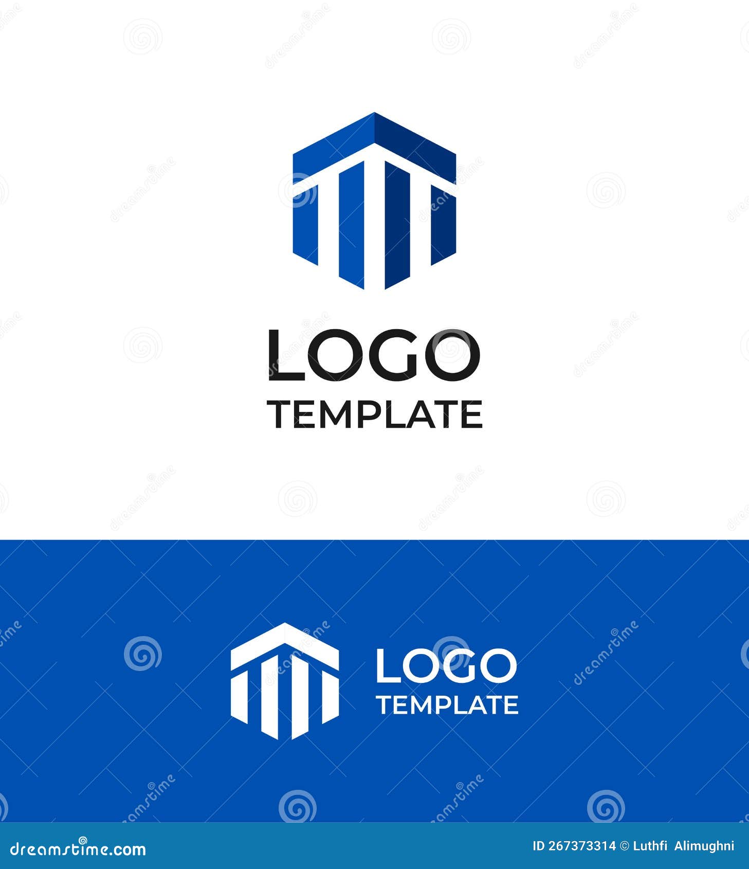 Cube Building Logo Template Stock Illustration - Illustration of ...