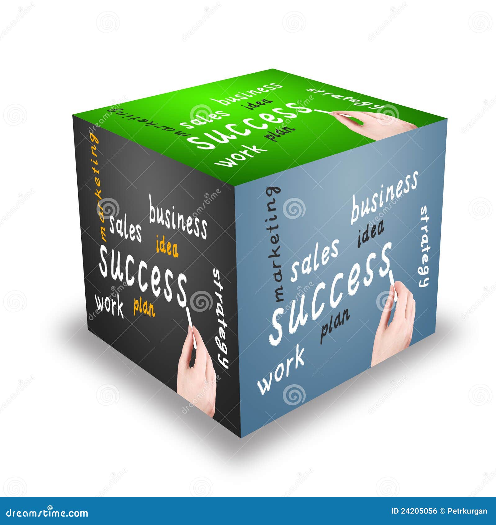 Cube. Business plan stock illustration. Illustration of sales - 24205056