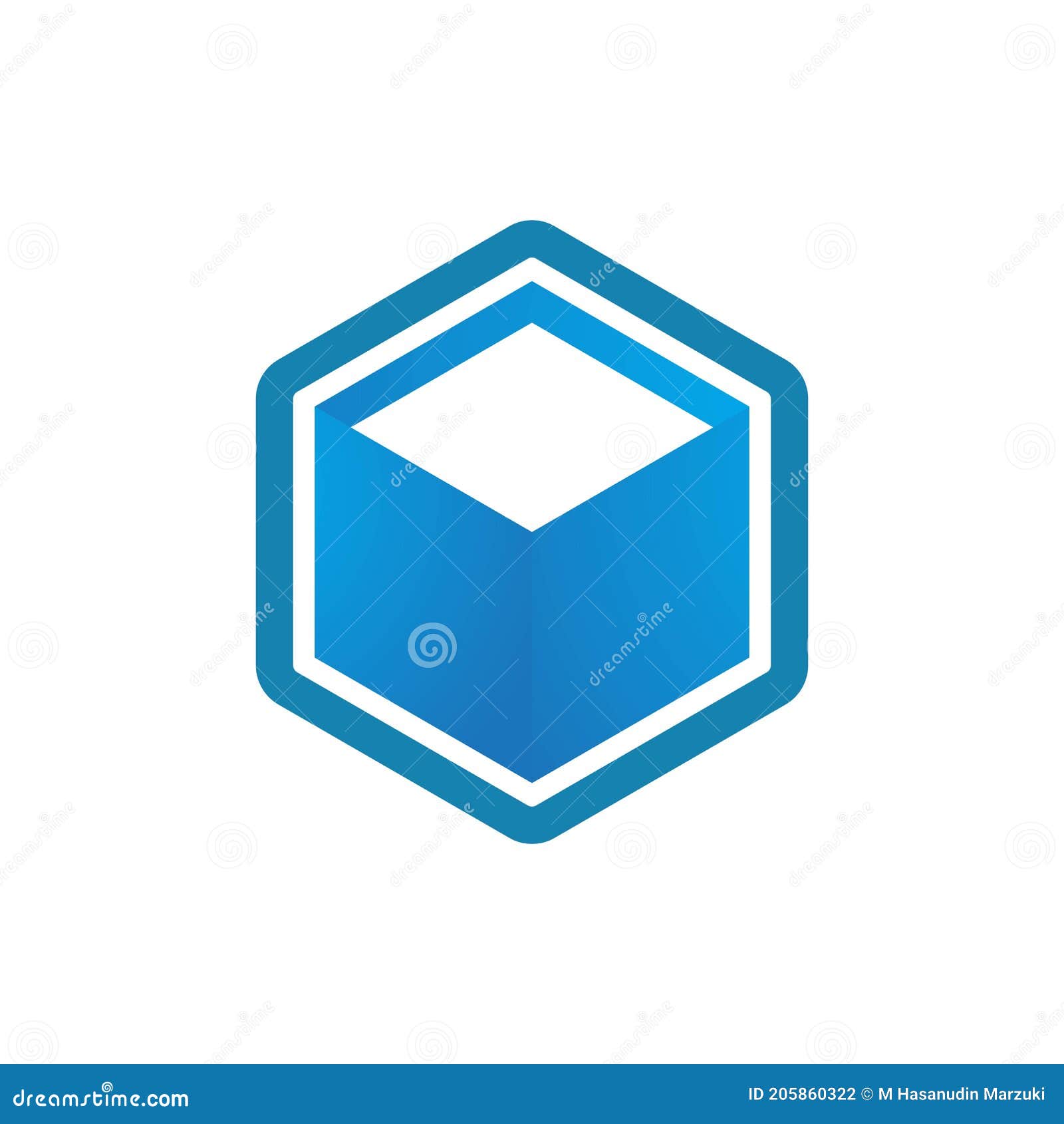 Cube business vector stock vector. Illustration of square - 205860322