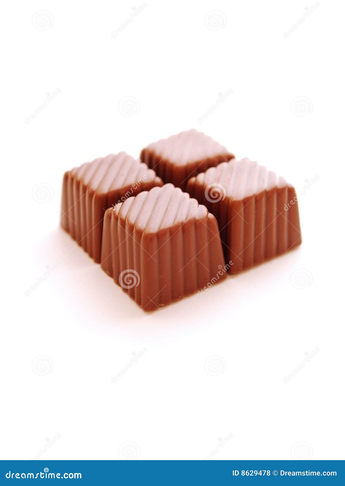 Cube chocolate candies stock photo. Image of macro, candy - 8629478