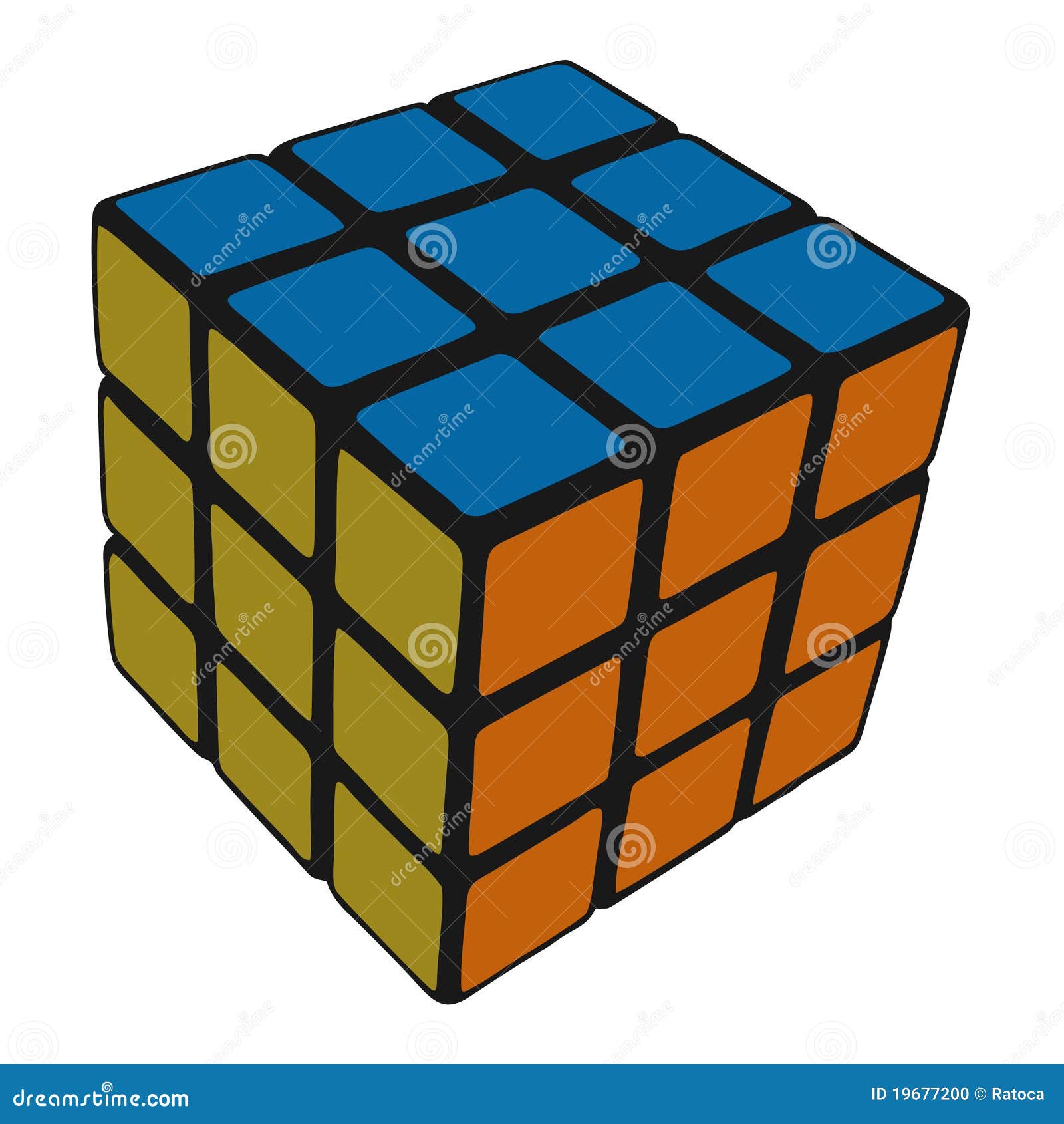 Cube color editorial image. Illustration of thinking - 19677200