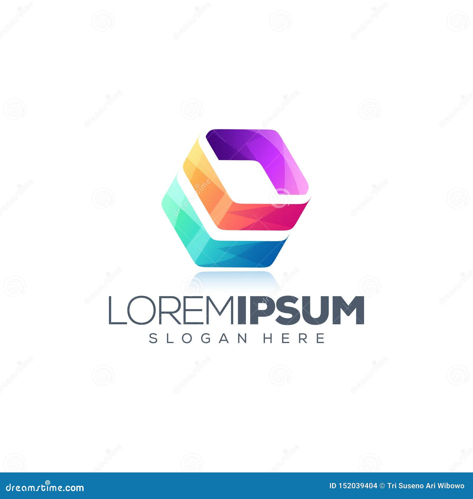 Cube Colorful Logo Design Vector Illustration Stock Illustration ...