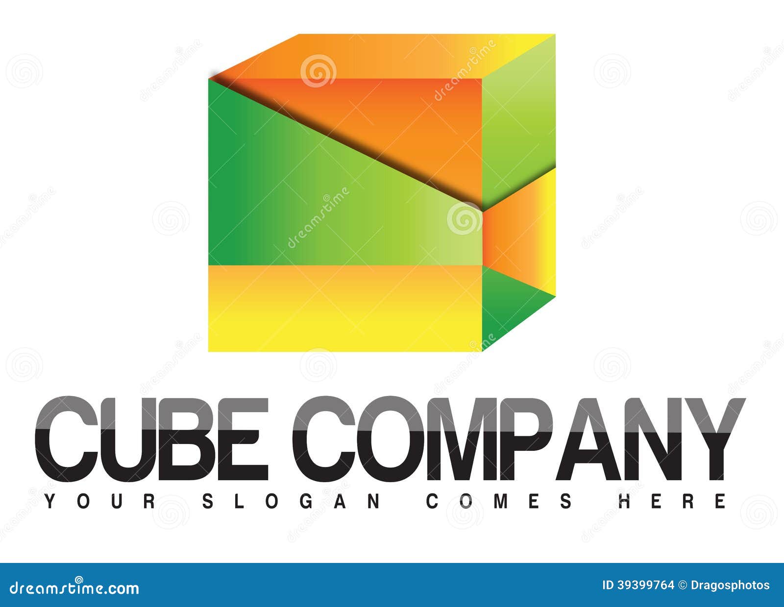 Cube Company logo stock illustration. Illustration of cube - 39399764