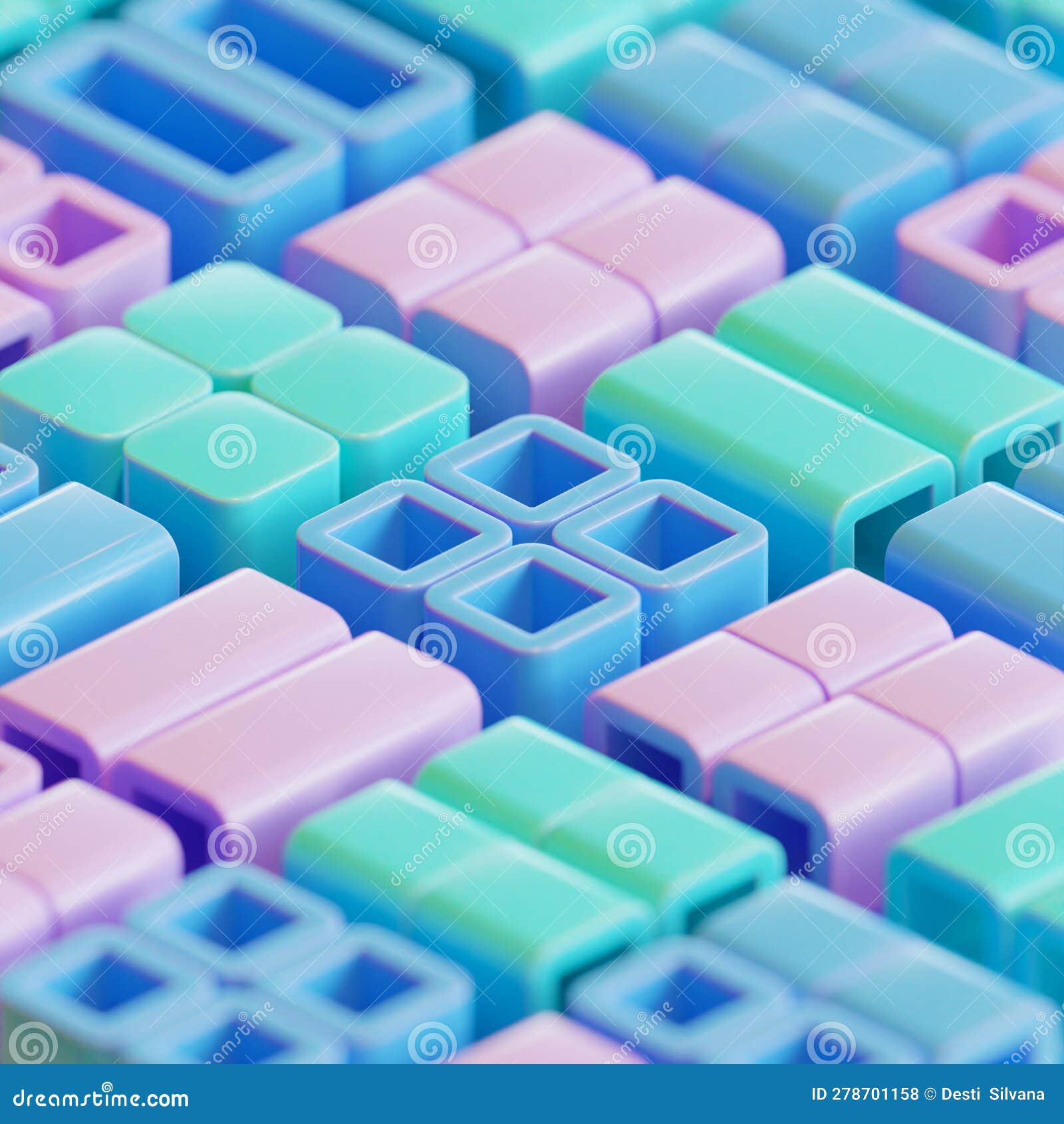 Cube Composition 3d Render Illustration Background 01 Stock ...