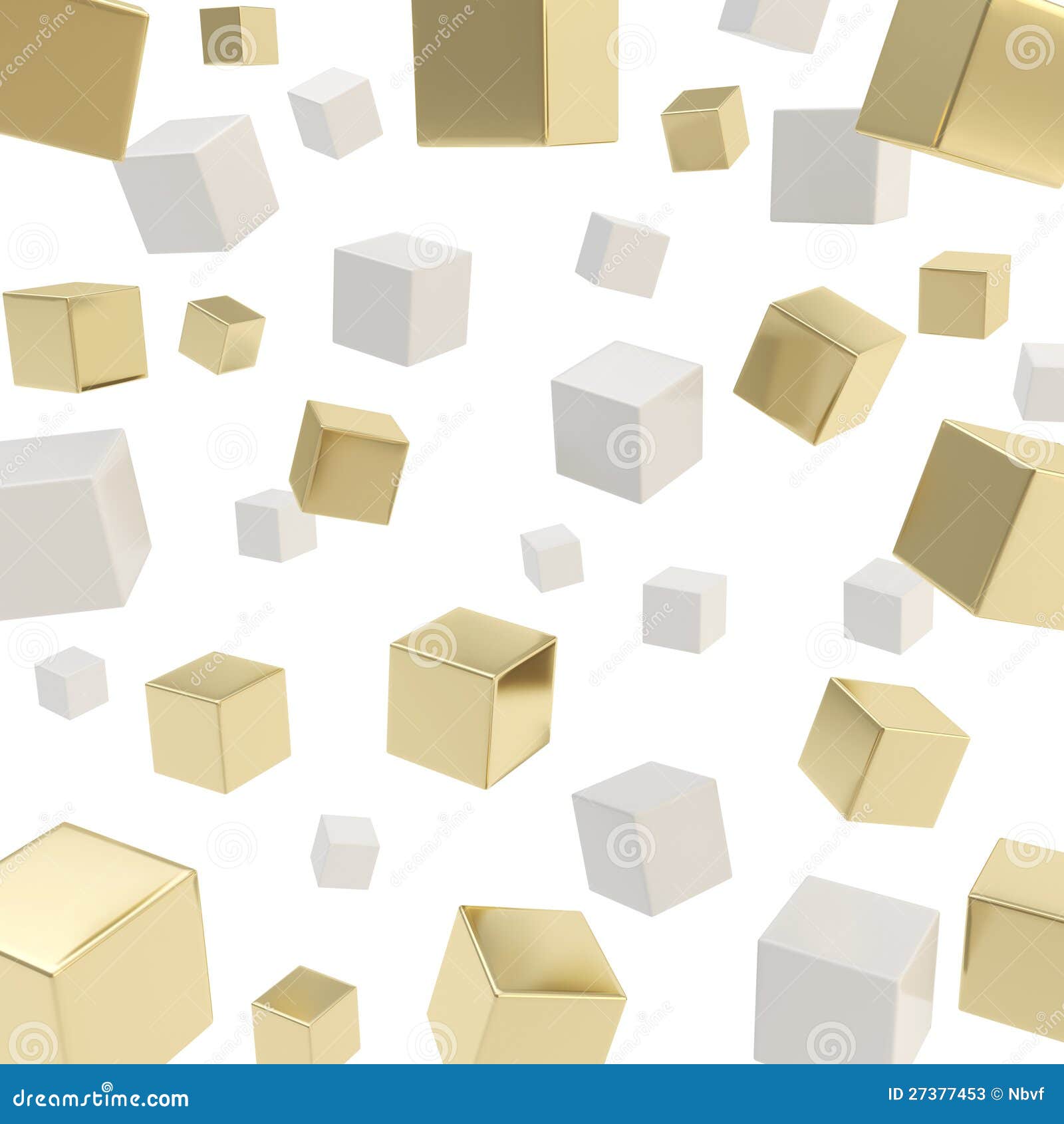Cube Composition Over White Background Stock Illustration ...