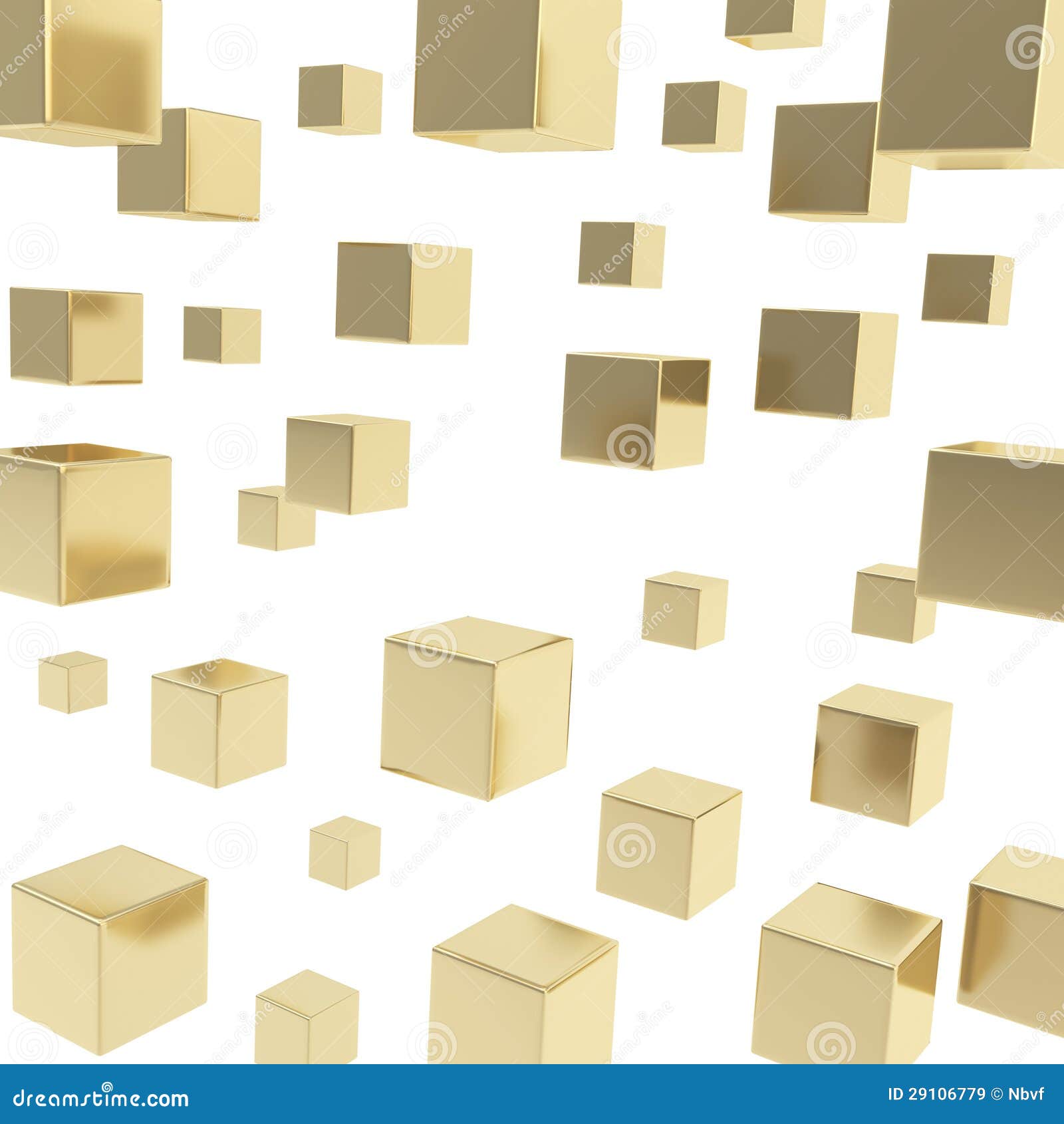 Cube Composition Over White Background As Abstract Backdrop Stock ...