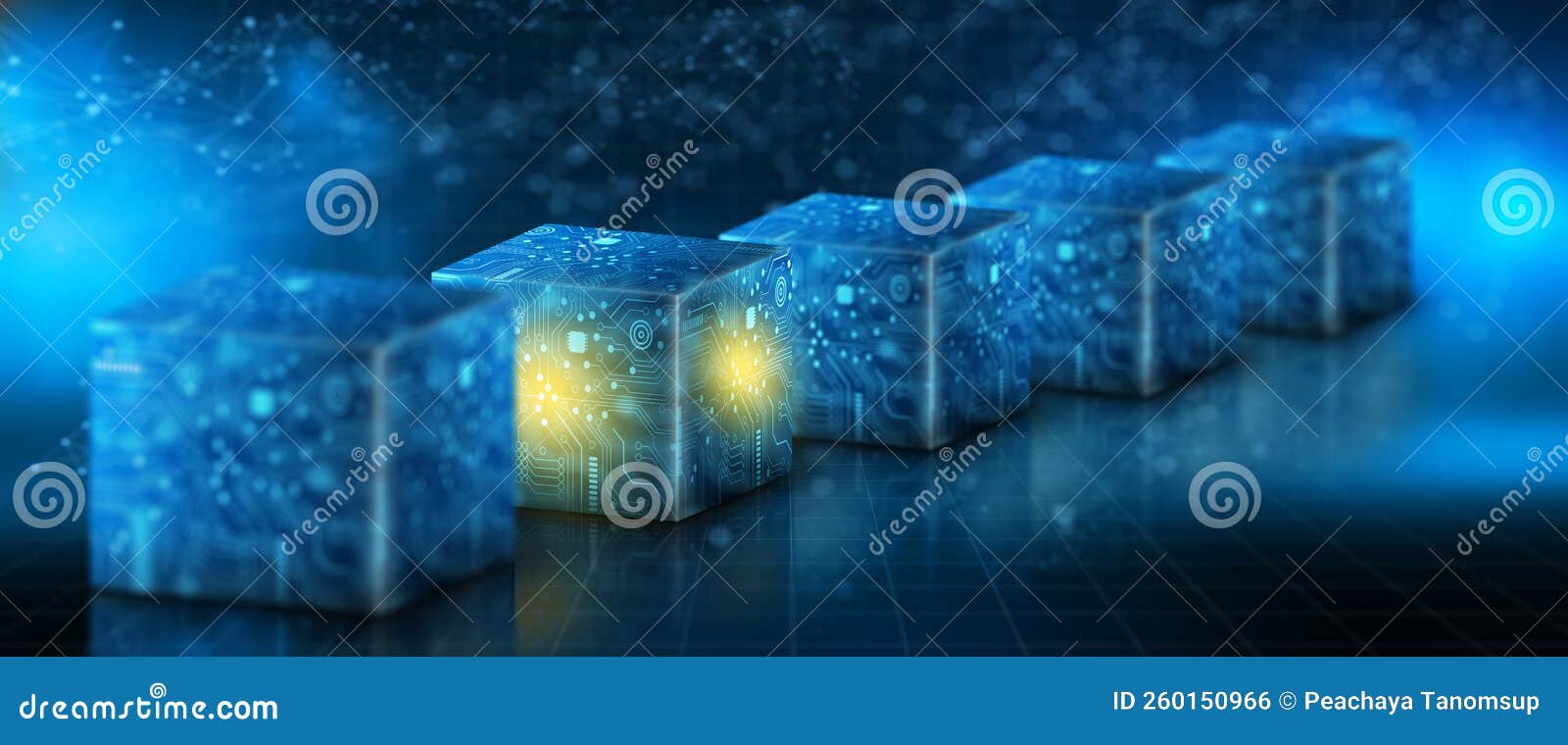 Cube Computing Technology. Cloud Data and Internet Security Stock ...