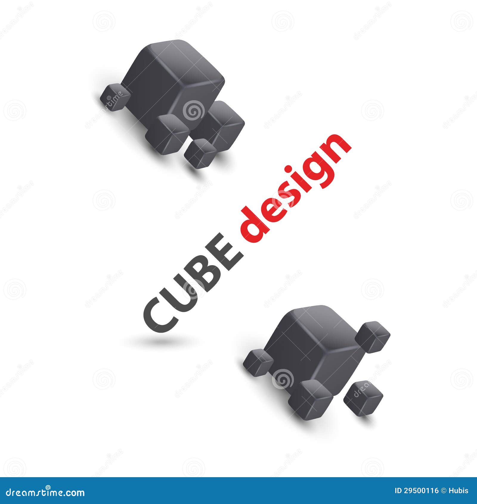 Cube concept card design stock vector. Illustration of cover - 29500116